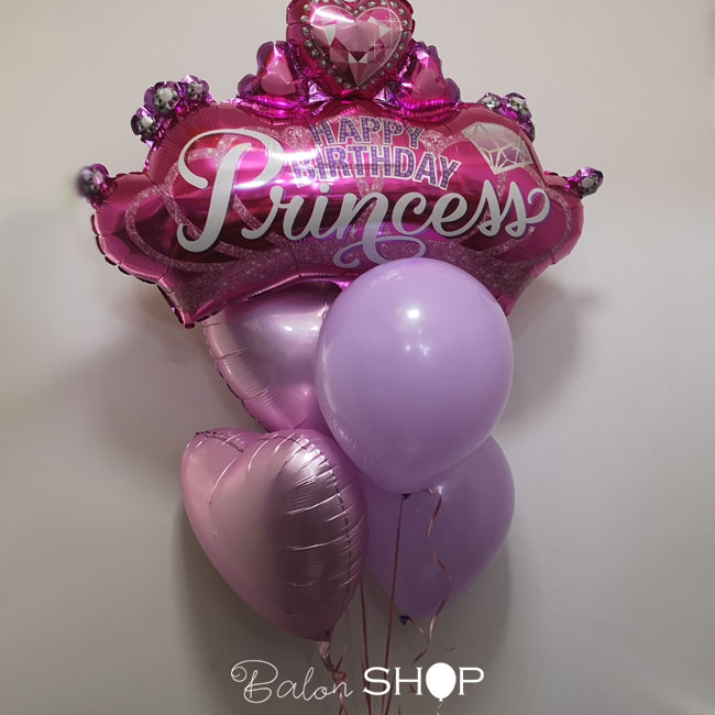 Happy Birthday Princess buket balona