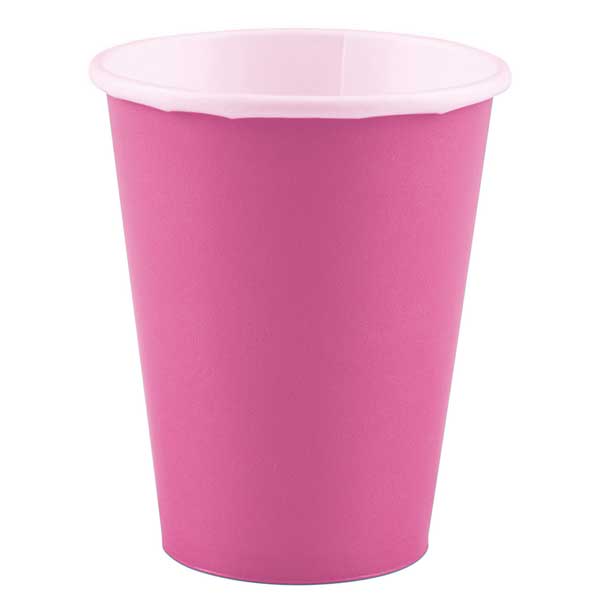 Roze papirne čaše