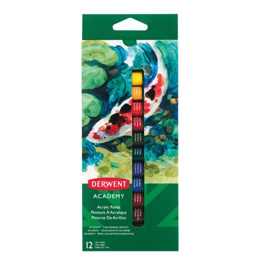 Akrilne boje u setu 1/12 x12ml, Academy Derwent