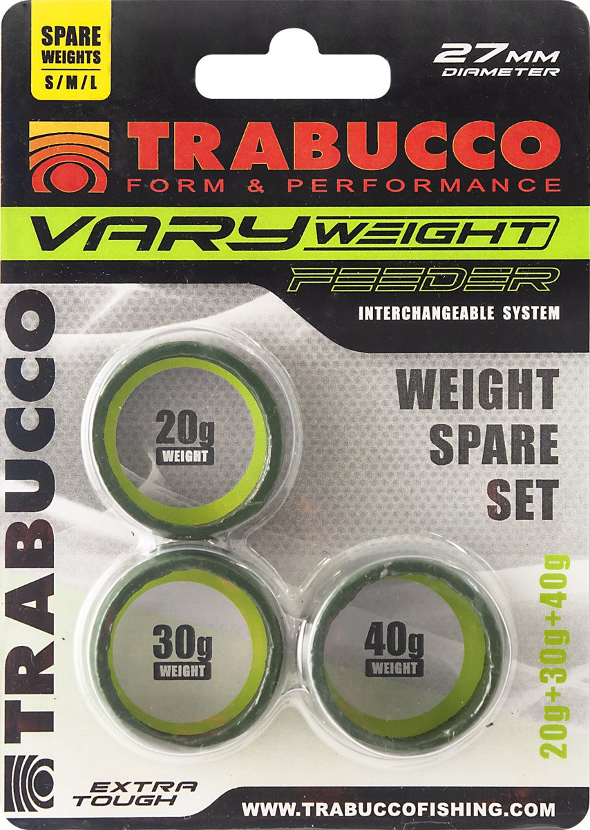 Trabucco VARY WEIGHT FEEDER SPARE SET 20/30/40gr