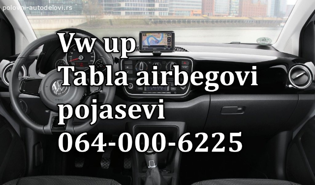 VW UP tabla pojasevi airbag