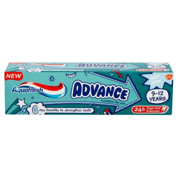Aquafresh Advance pasta za decu 9-12 godina 75ml