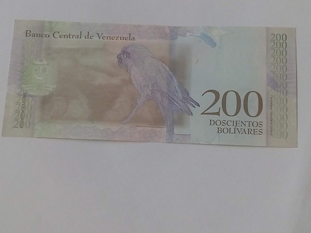 200 Bolivares 2018.g - Venecuela Ptica Sova - ODLIČNA