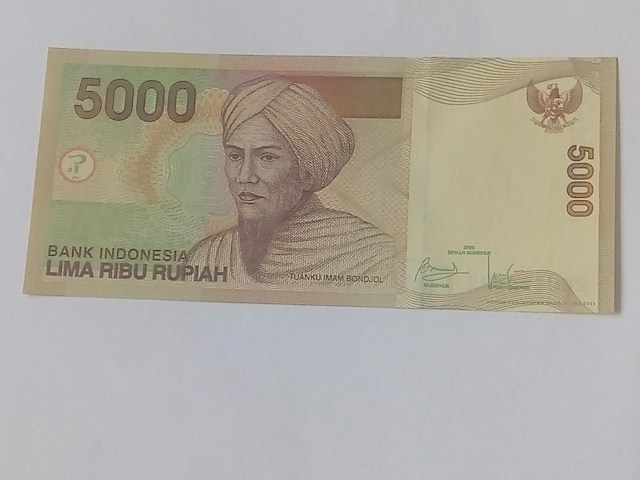 5000 Rupiah 2009.g - Indonezija - ODLIČNA -