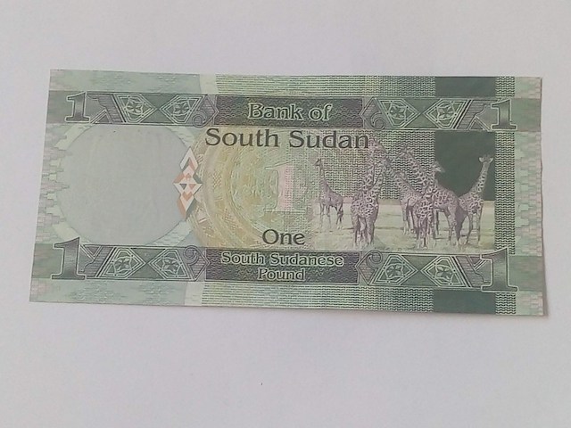 1 Funta 2011.g - Južni Sudan - Životinje Žirafe -