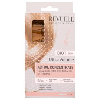 Ampule za volumen kose REVUELE Biotin 8x5ml
