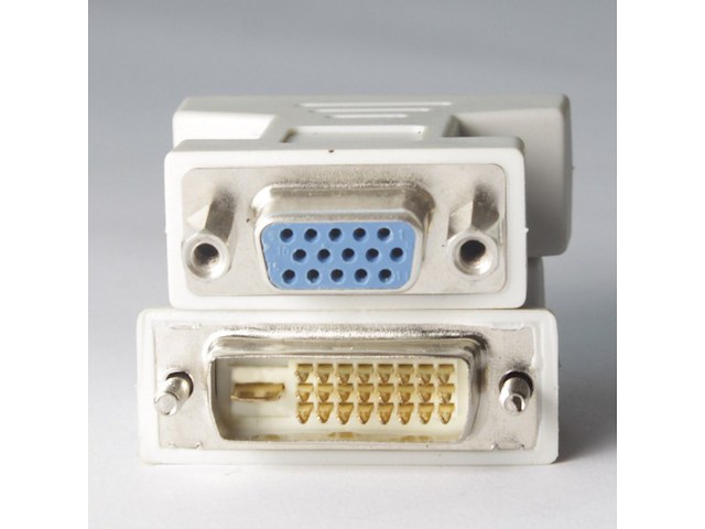 DVI-D (24+1) muš. na VGA žen. adapter.(Čitaj opis)