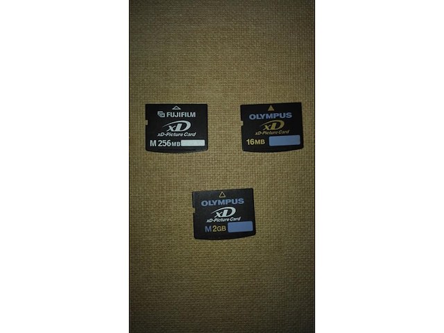 Olympus xD memorijska kartica 2 GB + 256 MB + 16MB + ..