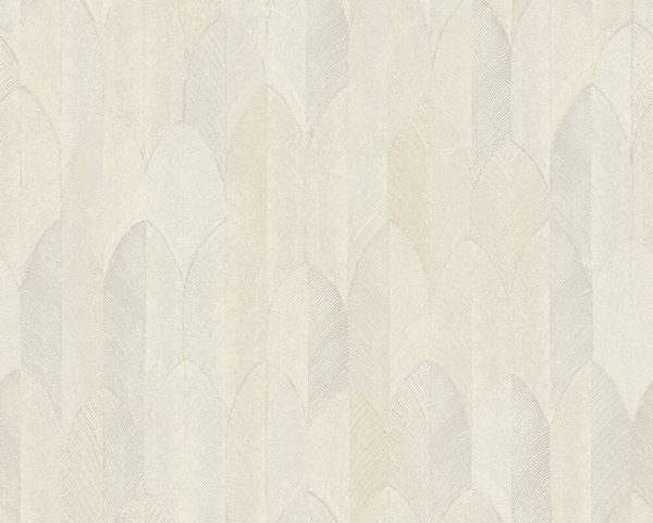 A.S. Création Wallpaper «Graphics, Beige, Cream, Grey» 373731