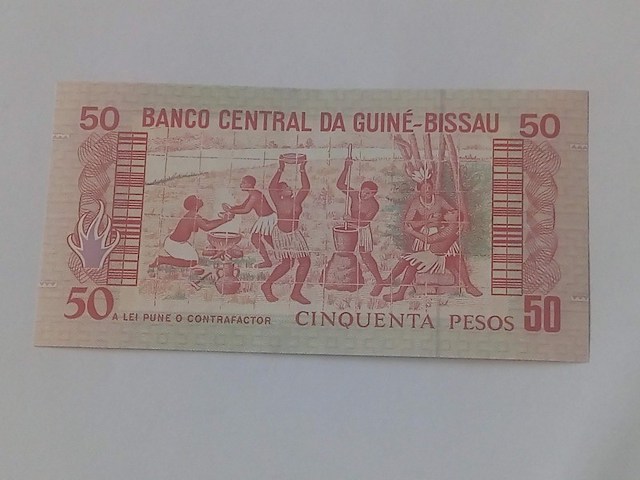 50 Pesos 1990.g - Gvineja Bisau - ODLIČNA -