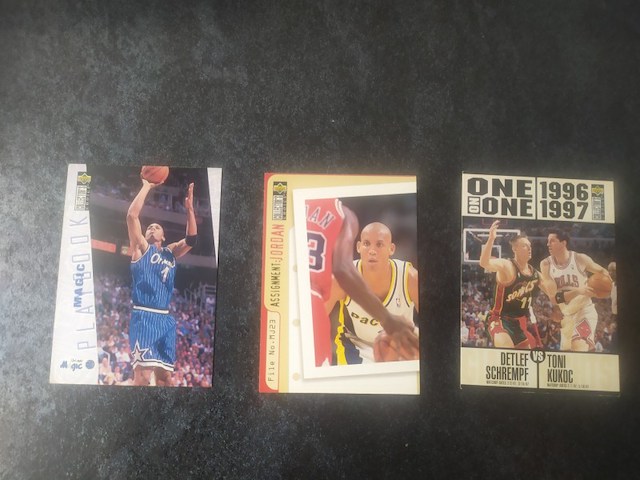 сличице nba cards 1996/97 3 комада (upper deck)