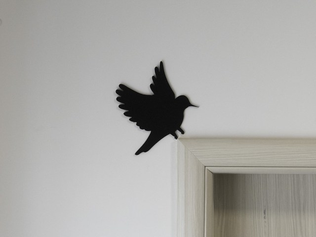 Zidni dekor Ptica - za vrata, prozor, policu ( NOVO )