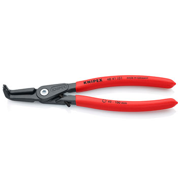 Knipex precizna klešta za unutrašnje sigurnosne prstenove sa graničnikom kriva 210mm 48 41 J31