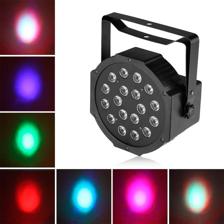 Mini Flat Par Light RGB Reflektor – 18 LED