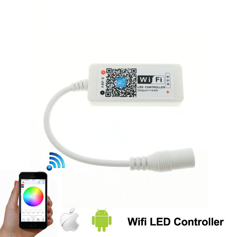 WiFi Wireless LED Smart Controller For RGB LED Light Strips 5050 3528 DC 5-28V