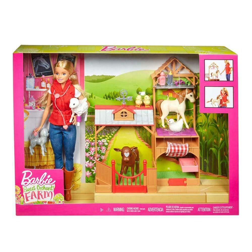 Barbie lutka na farmi set
