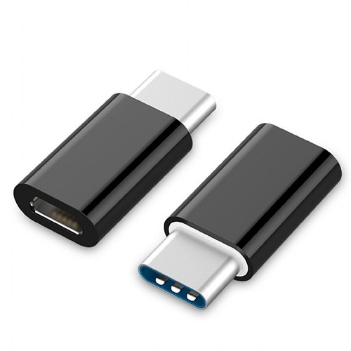 Gembird USB type-C (muški) na MicroUSB (ženski) adapter, crni