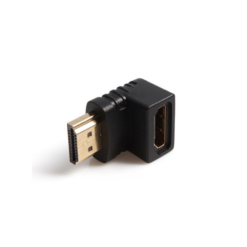 Adapter HDMI muški i ženski ugao 270 stepeni - crna