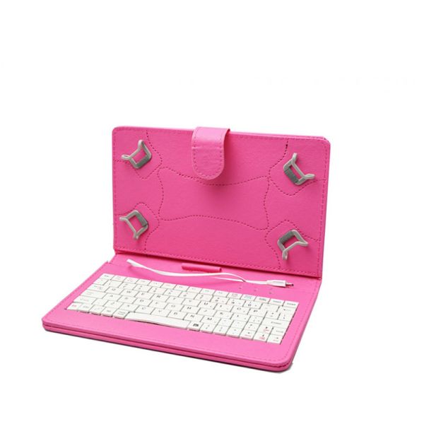 Futrola univerzalna za Tablet 8" sa tastaturom, pink