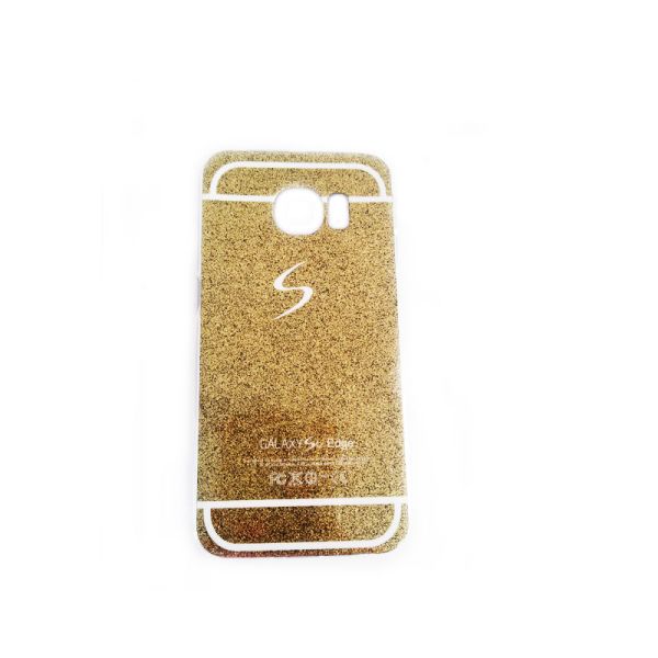 FUTROLA SILIKON GLITTER LOGO ZA SAMSUNG G925 S6 EDGE, ZLATNA