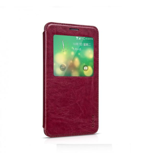 Hoco futrola Crystal classic series leather case za Samsung N910 Note 4, bordo