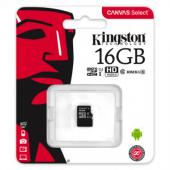 Kingston Canvas microSDHC 16GB class 10 UHS-I