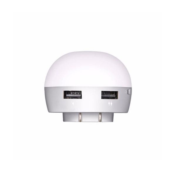 HOCO H1 MINI NOĆNA LAMPA DOUBLE USB SMART PUNJAČ