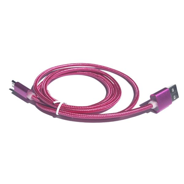 KABAL TPNM MICRO USB METAL PLETENI, PINK