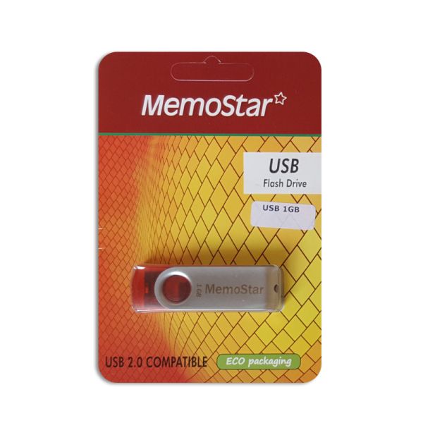 Usb Flash Disk Memostar 1Gb, crveni