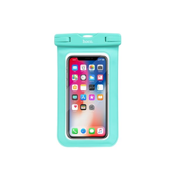 HOCO Precious jade waterproof case (Common) pink and green (vodootporna maska za telefon)