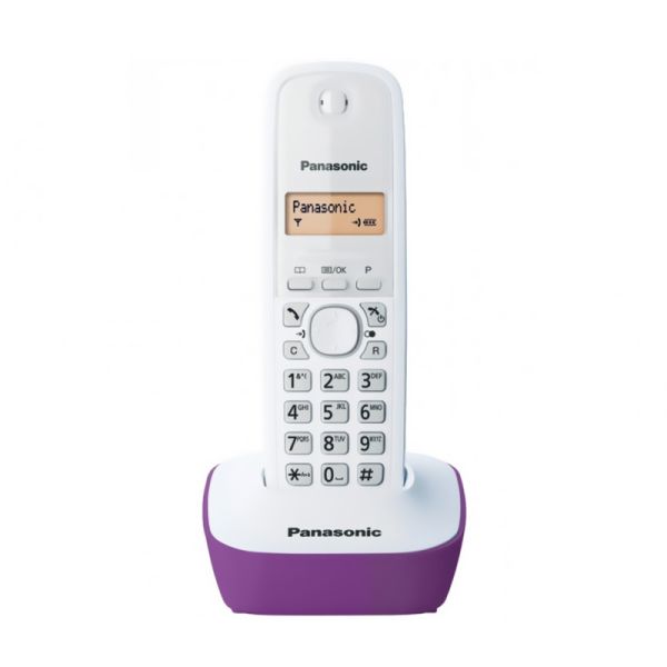 Bežični telefon Panasonic DECT KX-TG1611FXF, ljubičasti