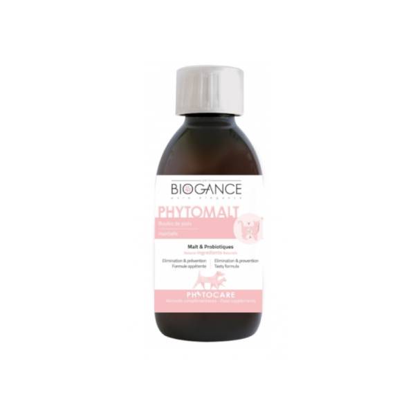 Biogance Phytocare Phytomalt, dodatak ishrani za izbacivanje dlaka iz stomaka mačaka - 200ml