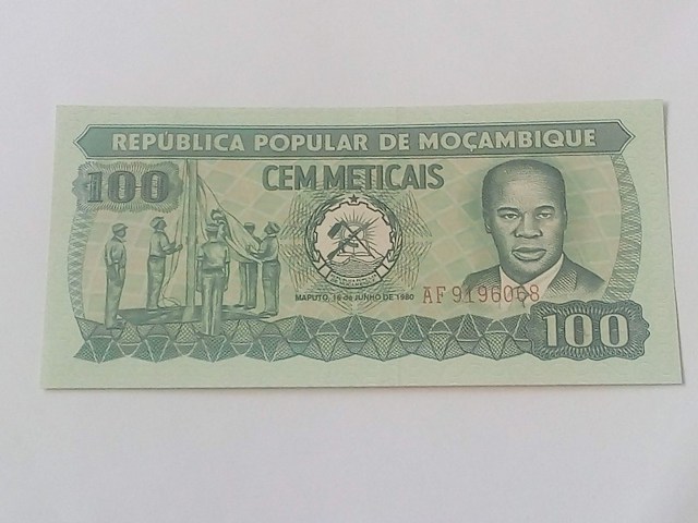 100 Meticais 1980.g - Mozambik - ODLIČNA -