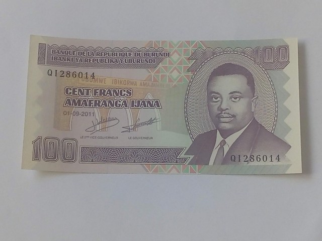 100 Francs 2011.g - Burundi - ODLIČNA -