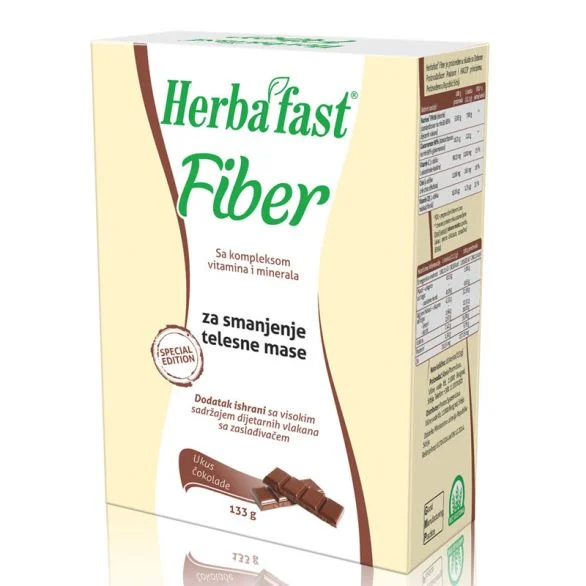 Herbafast® Fiber - čokolada, 10 kesica
