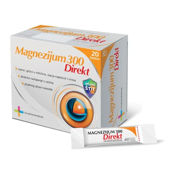 Pharmanova Magnezijum 300 direkt 20 kesica