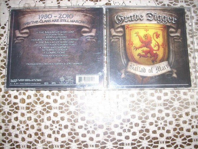 Grave Digger ‎– Ballad Of Mary CD Napalm Austria 2011.