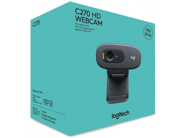 LOGITECH Webcam C270 HD Crna 1.3 Mpix 3Mpix1280x720 USB