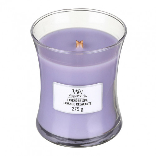 WoodWick Mirisna sveća u tegli M - Lavender Spa (lavanda)