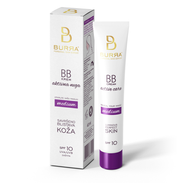 Burra BB active care medium, tonirani krem, 40ml