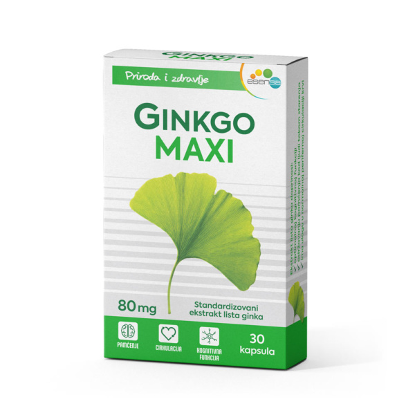 Ginkgo maxi kapsule, 80mg