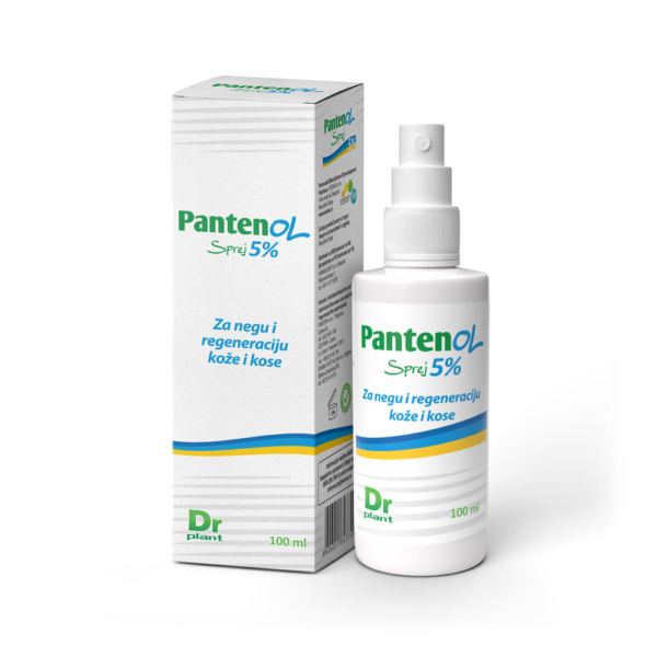 Pantenol sprej 5% za regeneraciju oštećene kože i kose, 100ml