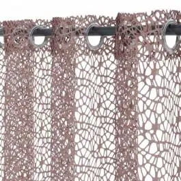Zavesa LURO 140x300 paukova mreža sivkasto braon