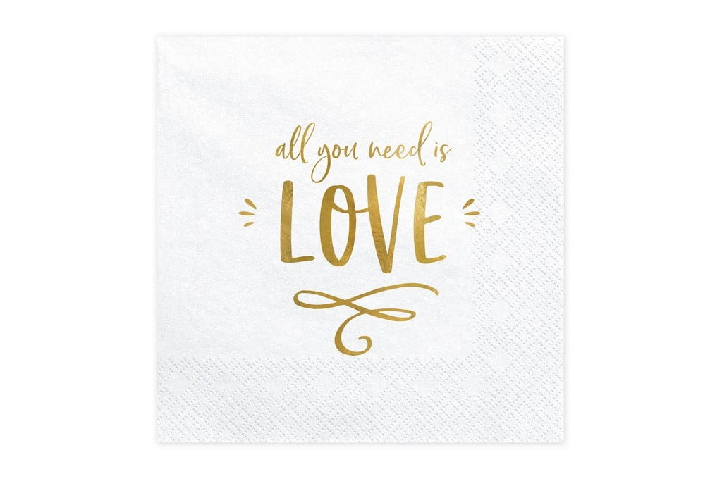 Salvete All you need is love 33cm – 20 kom