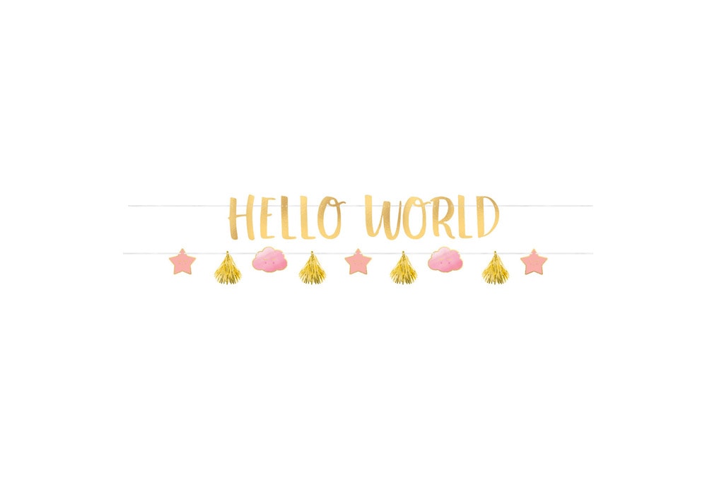 Baner Hello World – 177cm