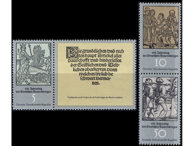 kt391x  11.feb1975  DeutscheDR  Mi2013 3+1/6+1 **