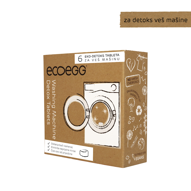 ECOEGG 3U1 DETOX TABLETE ZA VEŠ MAŠINU, 6 TABLETA