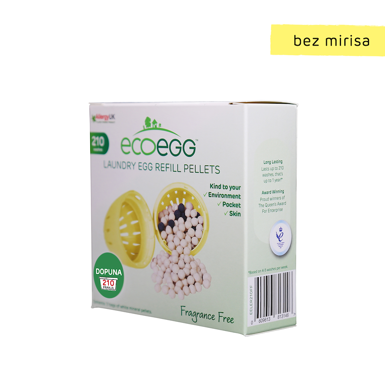 ECOEGG DOPUNA EKO DETERDŽENT I OMEKŠIVAČ BEZ MIRISA 210 PRANJA