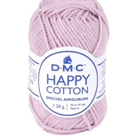 NATURA HAPPY COTTON - PAMUČNI KONAC ZA PLETENJE 20g, 43m,roze boja