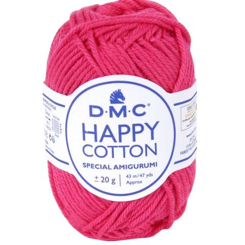 NATURA HAPPY COTTON - PAMUČNI KONAC ZA PLETENJE 20g, 43m, pink boja